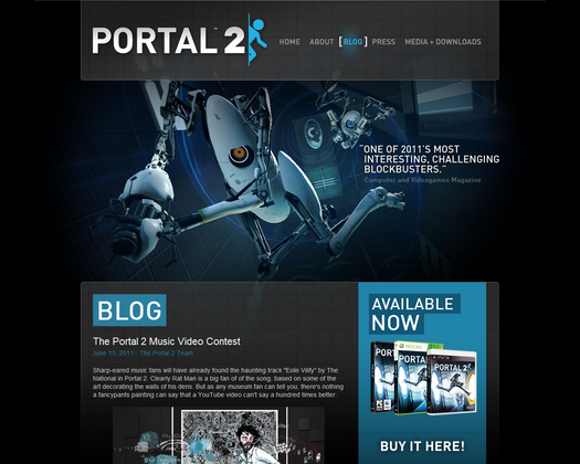 Blog officiel de Portal 2 - Portal Wiki